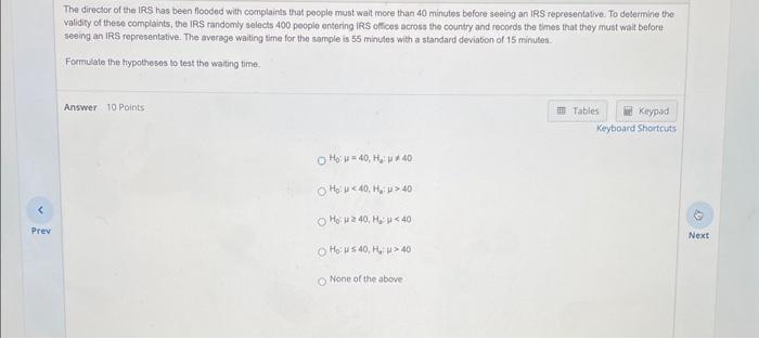 Solved The director of the IRS has been fiooded with | Chegg.com