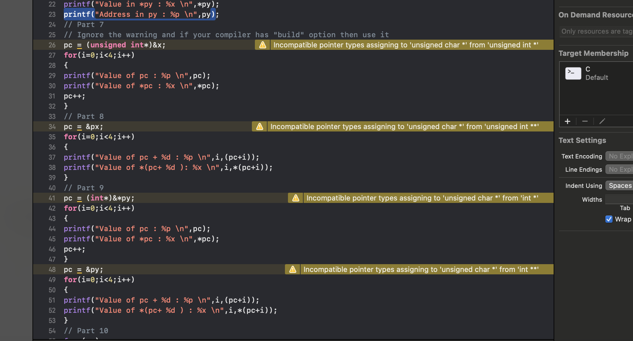 Solved When i compile this code, I get soft errors with the | Chegg.com
