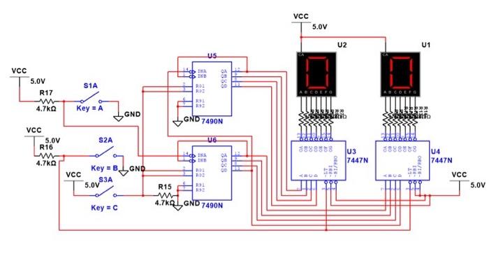 Convert 7490N IC to 74LS192N IC that will still | Chegg.com