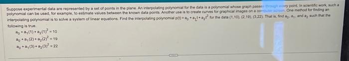 Solved Suppose experimental data are represented by a set of | Chegg.com Solved Suppose experimental data are represented by a set of | Chegg.com