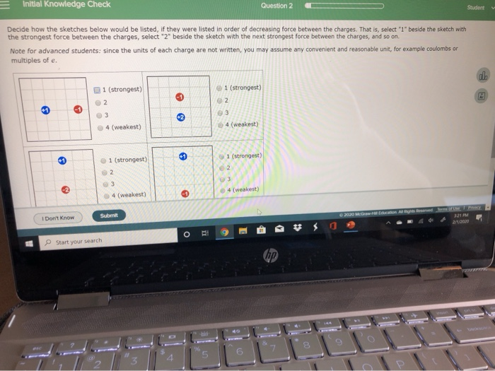 Solved Initial Knowledge Check Question 2 Student Decide how | Chegg.com