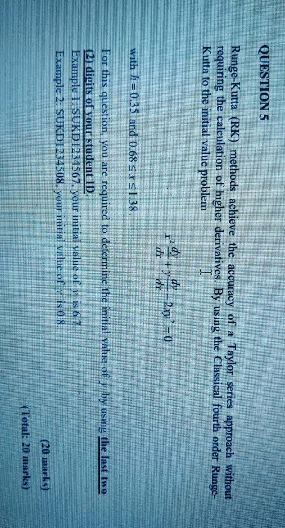 Solved QUESTION 5 Runge-Kutta (RK) methods achieve the | Chegg.com