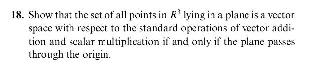 Solved 8. Show that the set of all points in R3 lying in a | Chegg.com