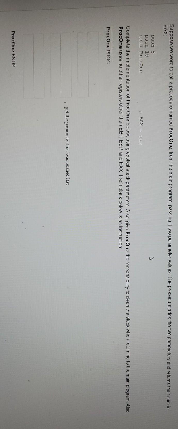 Solved In the following instruction sequence, show the | Chegg.com