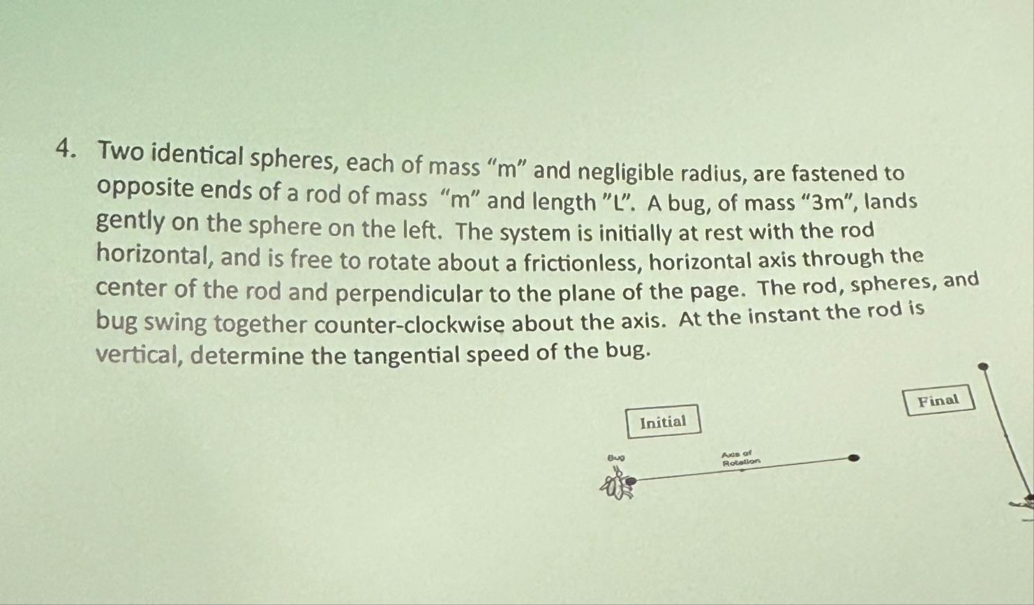 Solved Two identical spheres, each of mass " m " ﻿and | Chegg.com