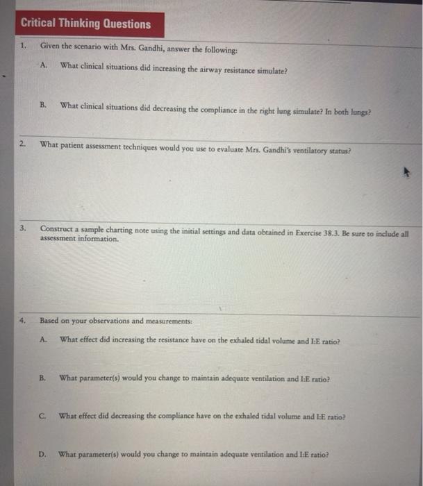 642 - LABORATORY EXERCISES FOR COMPETENCY IN | Chegg.com