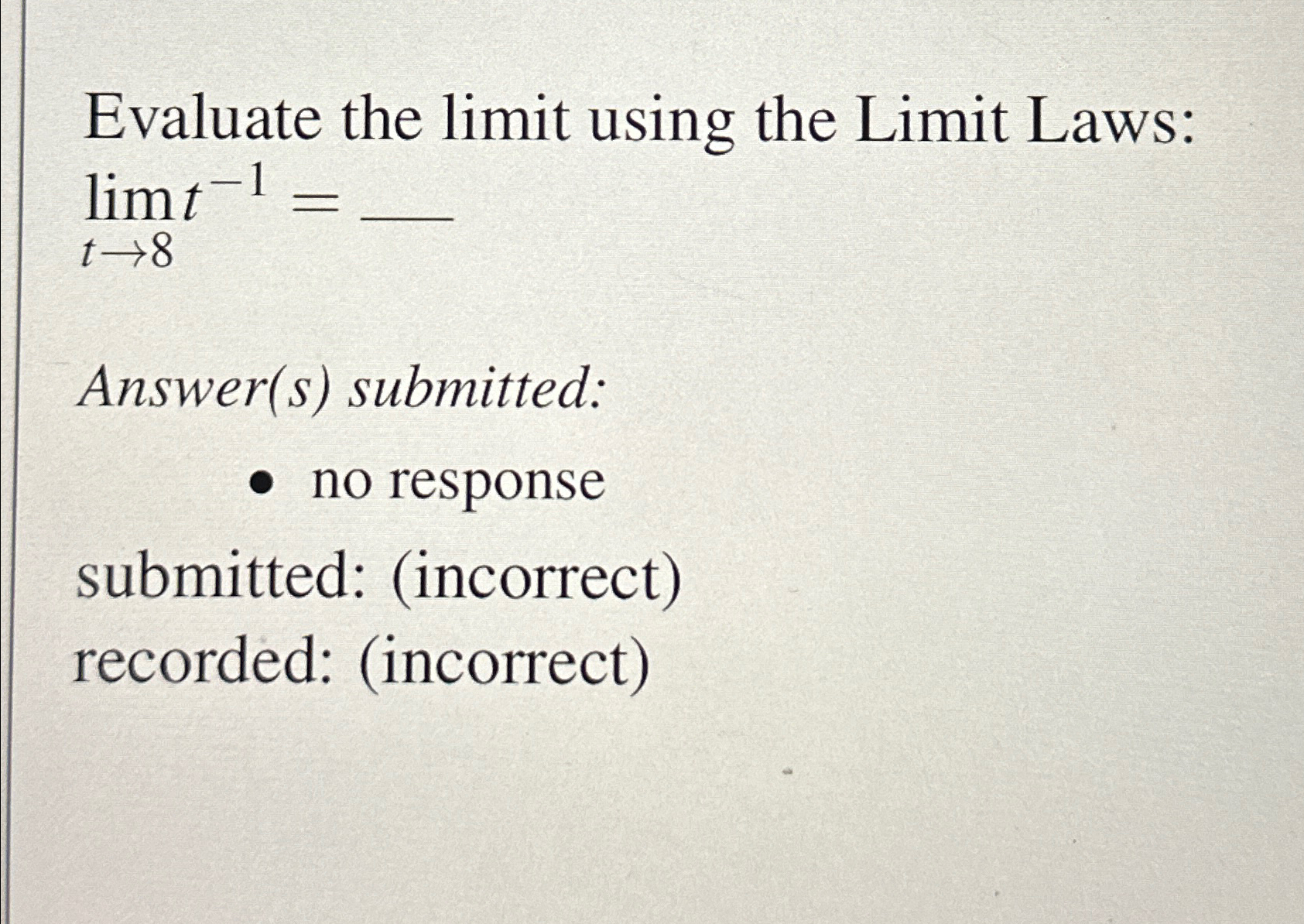 Solved Evaluate the limit using the Limit | Chegg.com Solved Evaluate the limit using the Limit | Chegg.com