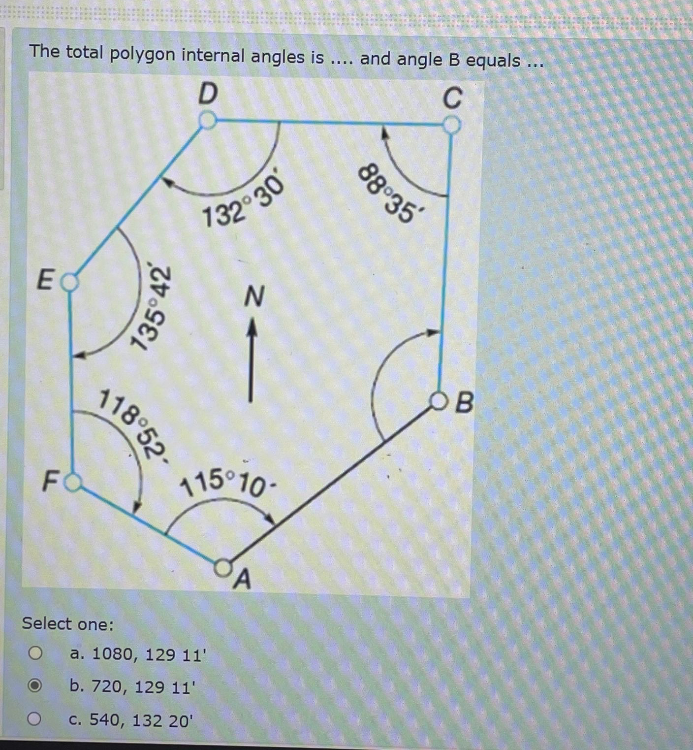 Solved The total polygon internal angles is .... ﻿and angle | Chegg.com