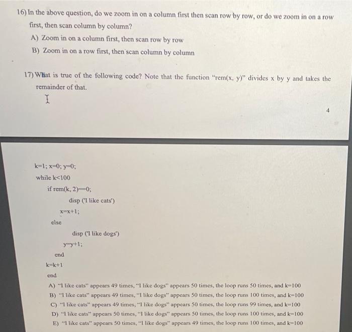 Solved 15 Which For Loop Increments Faster The Inner Or