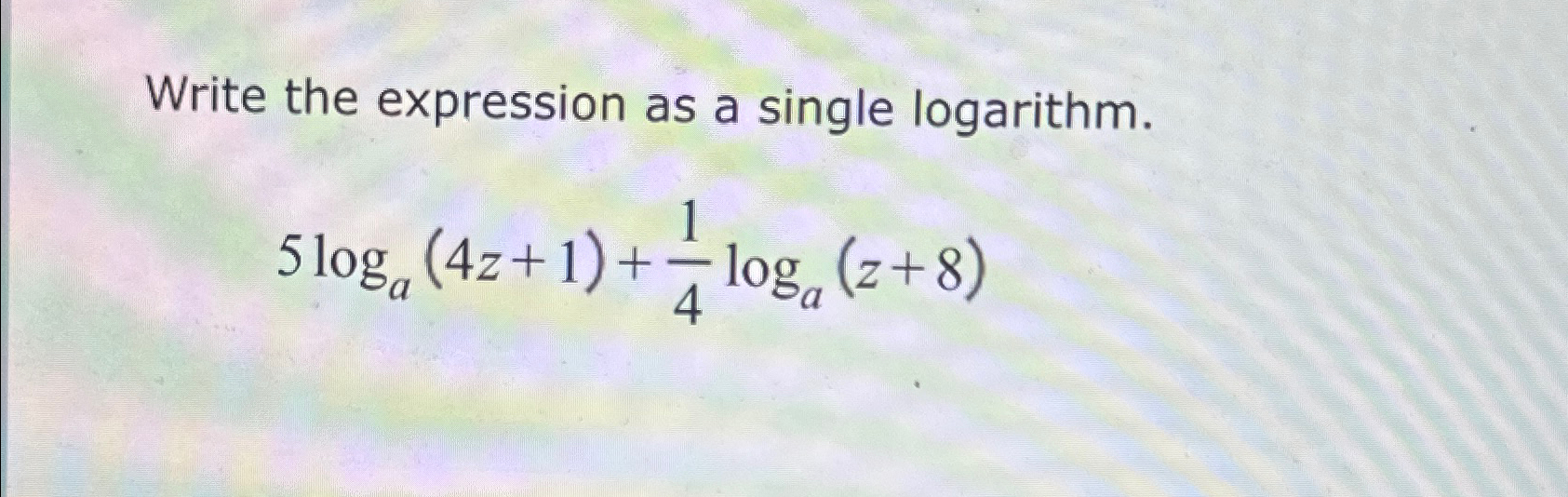 Solved Write the expression as a single | Chegg.com