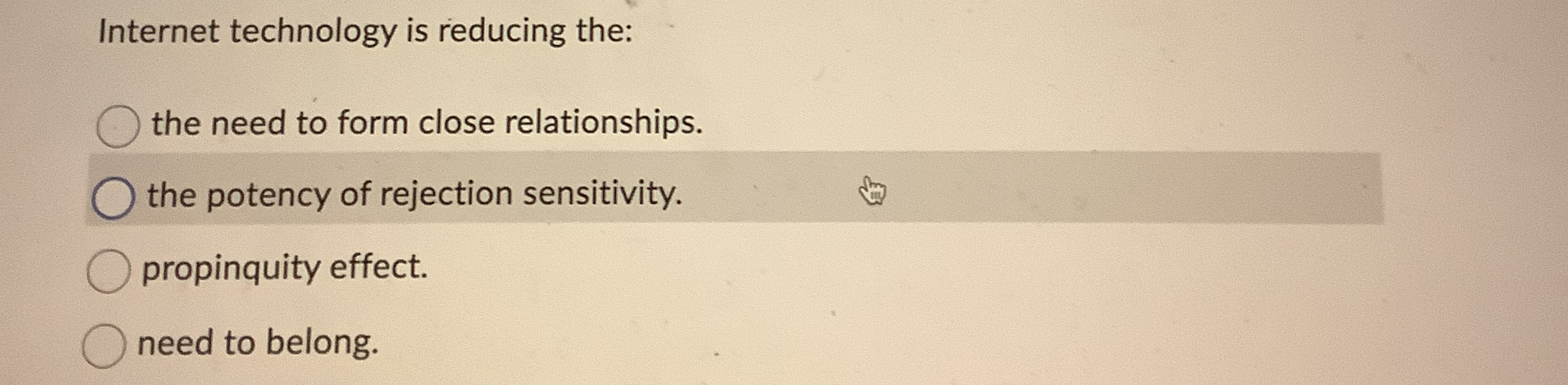 Solved Internet technology is reducing the:the need to form | Chegg.com