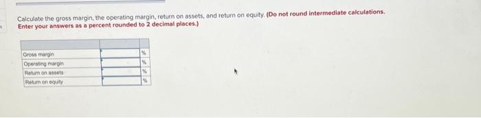 Solved Problem 19-3 Performance Ratios (LO3, CFA6) You are | Chegg.com