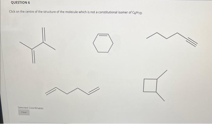 Solved Click on the centre of the structure of the molecule | Chegg.com