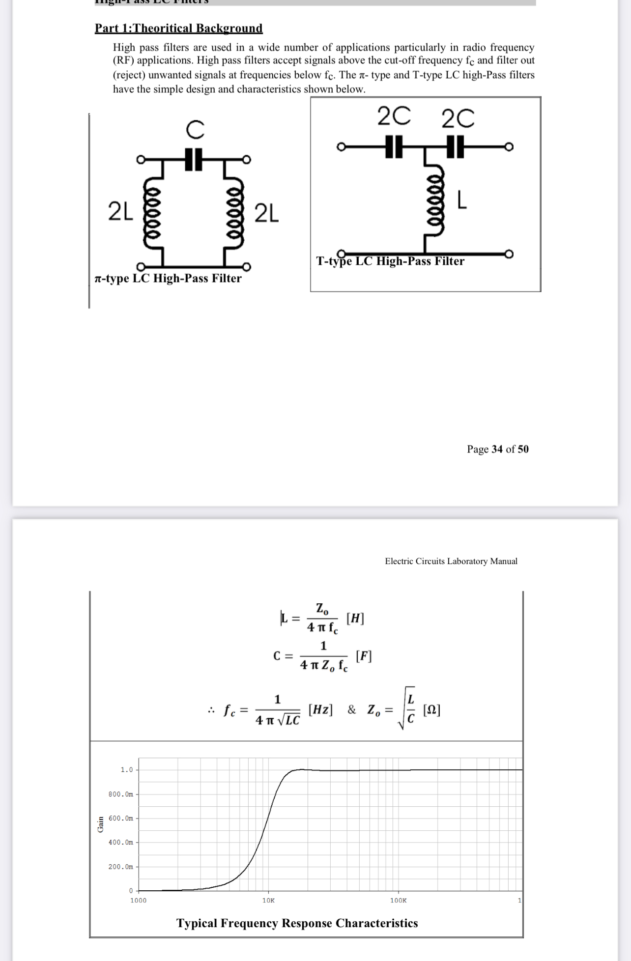 Solved Q1- ﻿Calculate the cut-off frequency point for part 1 | Chegg.com