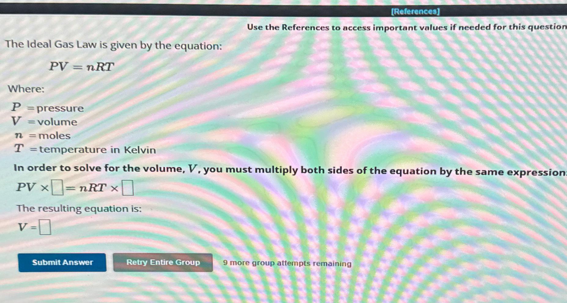Solved [References]Use the References to access important | Chegg.com