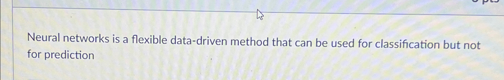Solved Neural networks is a flexible data-driven method that | Chegg.com