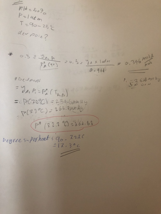 Solved 6.14. Air at 50% relative humidity is cooled | Chegg.com