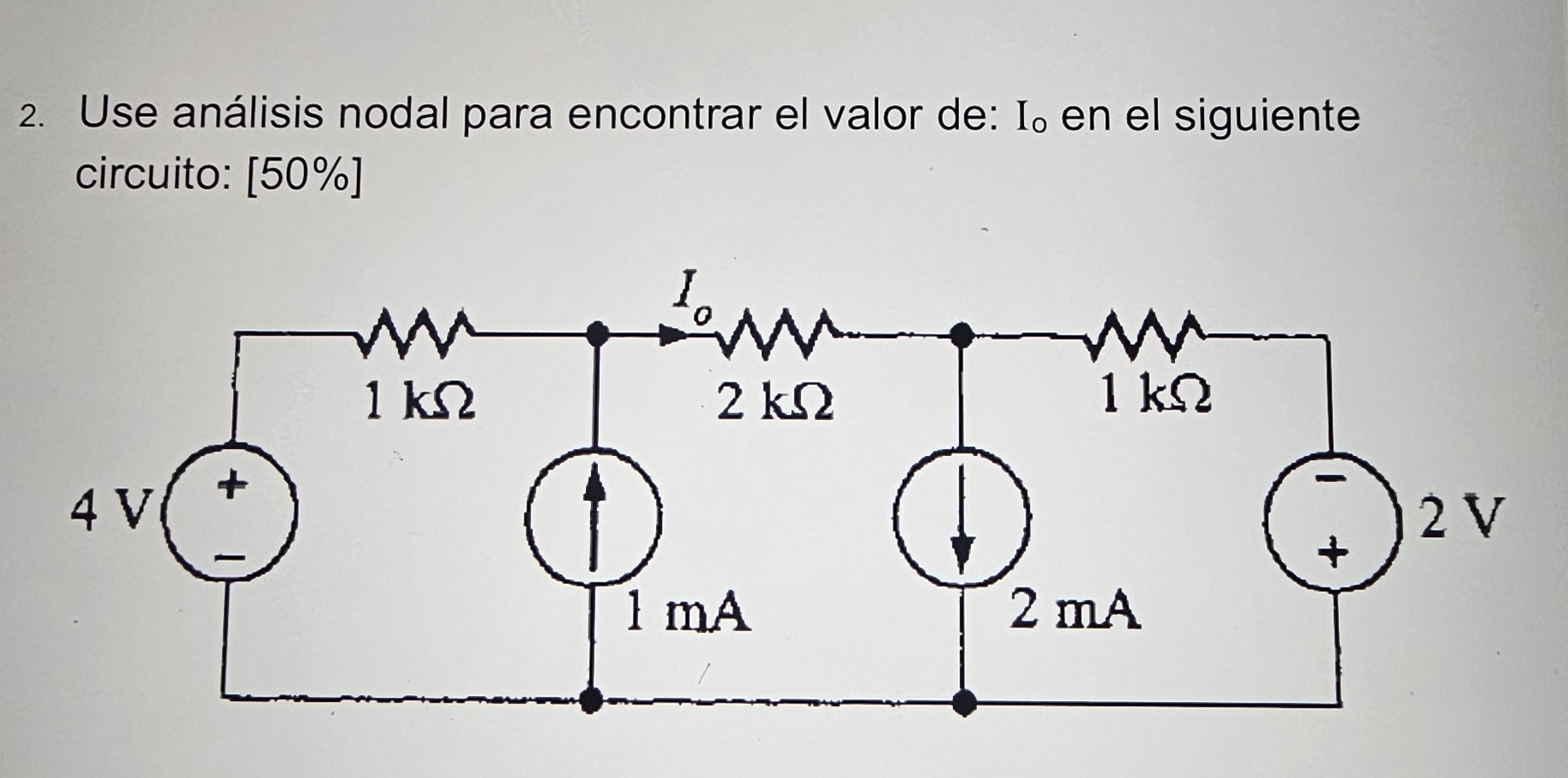 Solved Use análisis nodal para encontrar el valor de: I@ ﻿en | Chegg.com