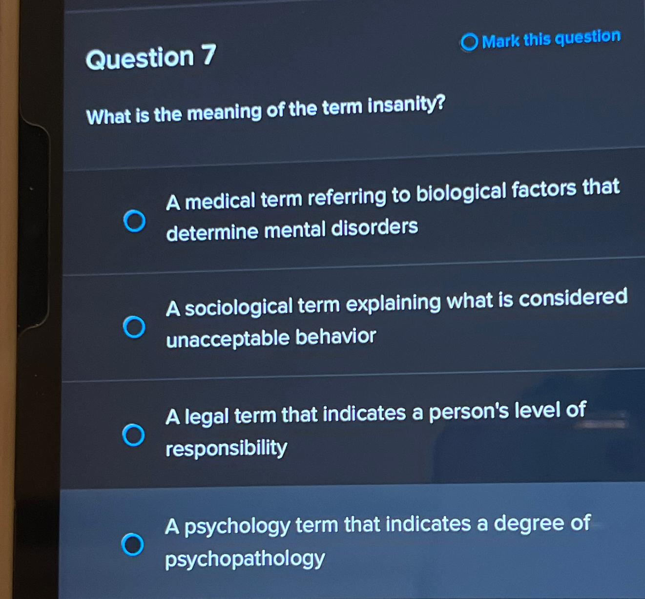 Solved Question 7Mark this questionWhat is the meaning of | Chegg.com