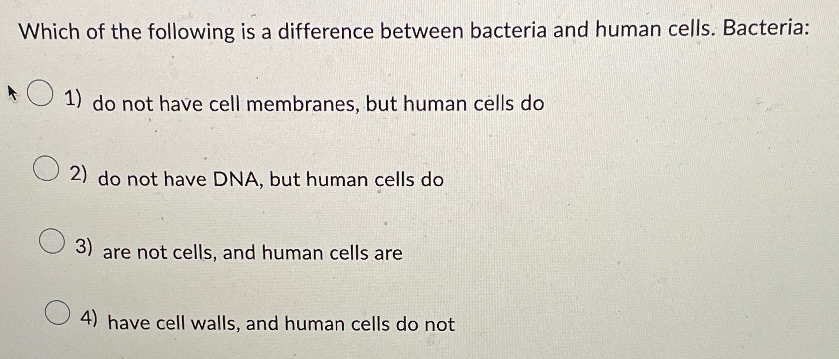 Solved Which of the following is a difference between | Chegg.com