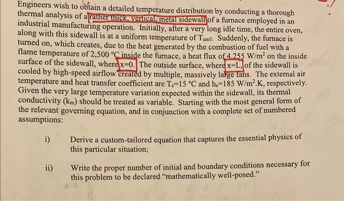 Solved Engineers wish to obtain a detailed temperature | Chegg.com