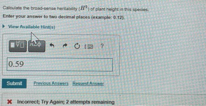 The mean and variance of plant height of two highly | Chegg.com