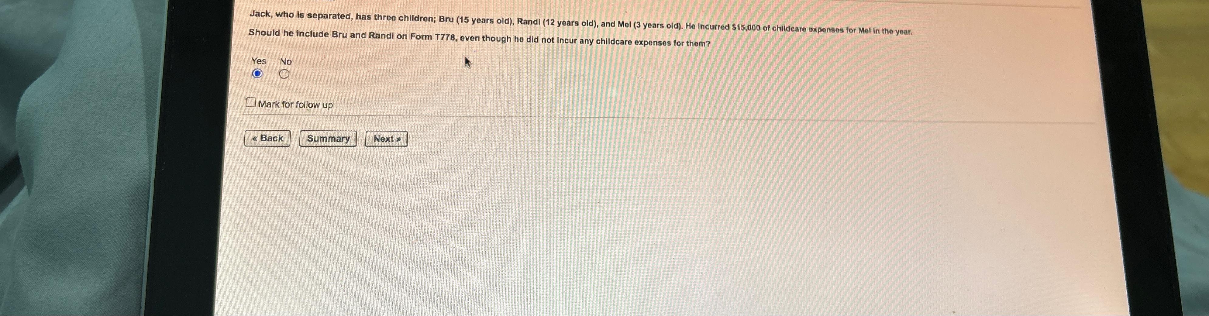 Solved Should he include Bru and Randl on Form T778, ﻿even | Chegg.com