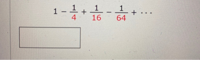 Solved Determine Whether The Infinite Geometric Series Is