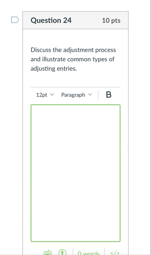 Solved Question 2410 ﻿ptsDiscuss the adjustment process and | Chegg.com
