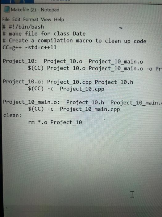 Solved Spring 2021 CPE211 Project Assignment Project 10 | Chegg.com
