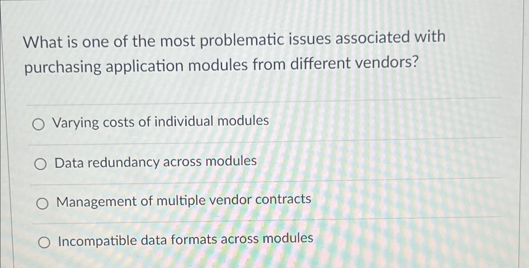 Solved What is one of the most problematic issues associated | Chegg.com