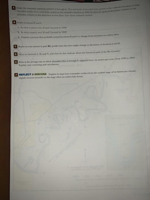 Solved Meander Evolution on the Rio Grande Activity 11.5 | Chegg.com