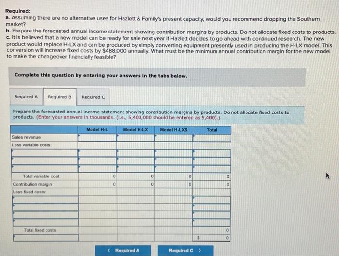 Problem 4-65 (Algo) Decision Whether to Add or Drop | Chegg.com