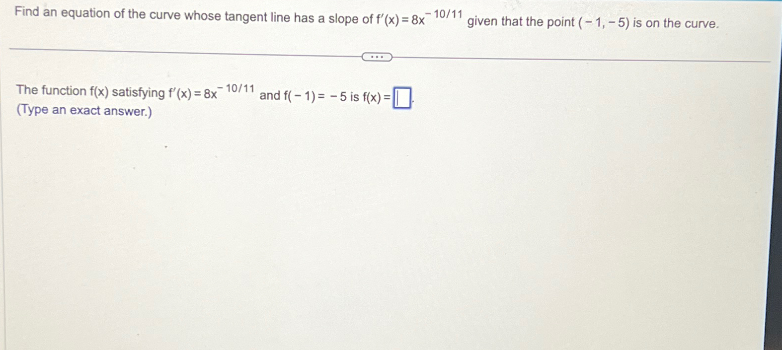 Solved Find an equation of the curve whose tangent line has | Chegg.com