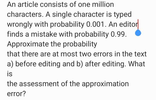 Solved An article consists of one million characters. A | Chegg.com