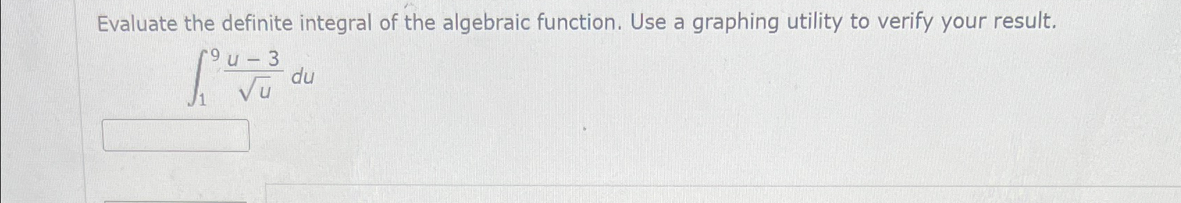 Solved Evaluate the definite integral of the algebraic | Chegg.com