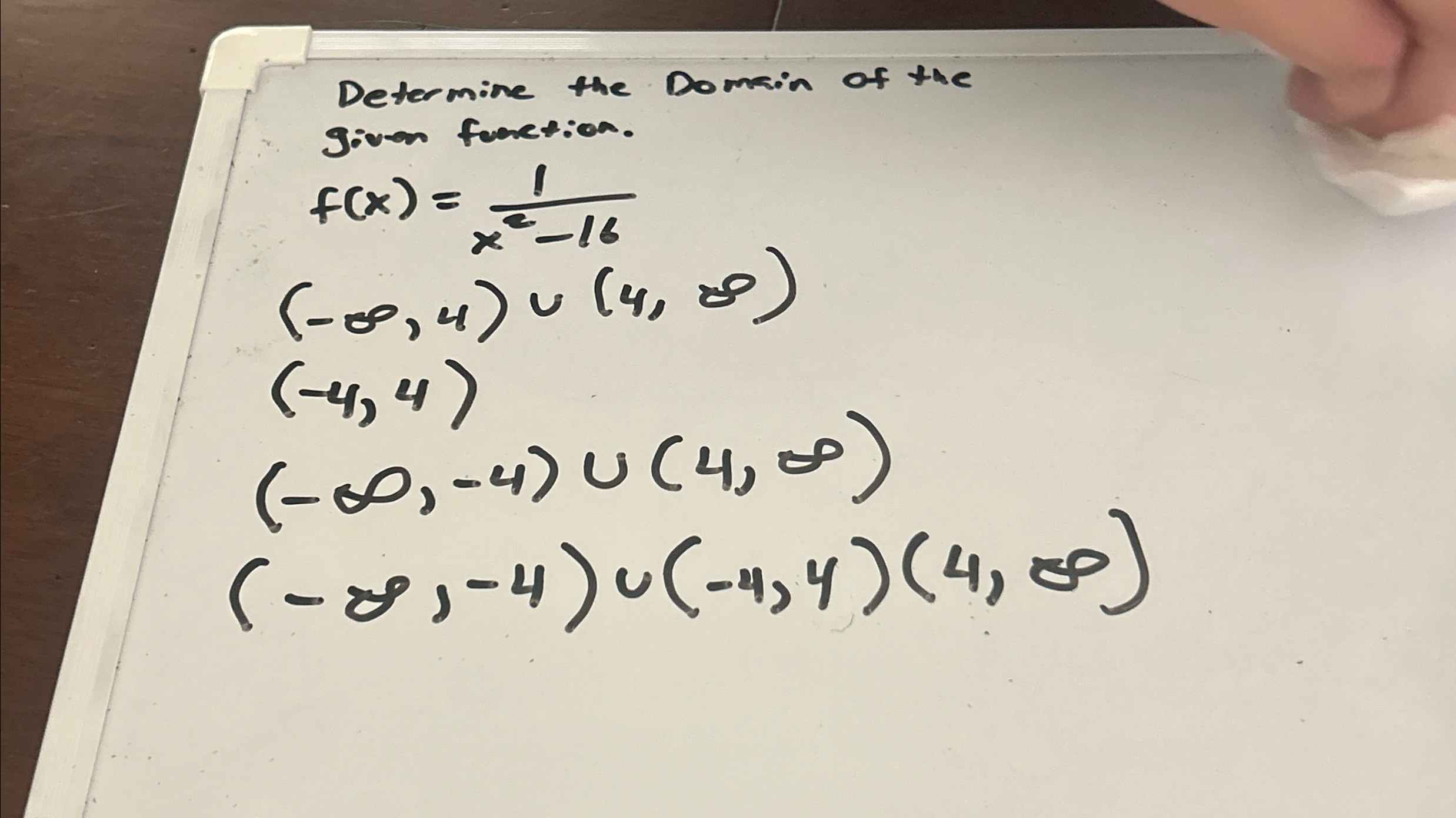 Solved Determine the Domain of the given | Chegg.com