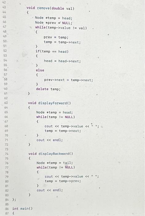 Solved code is for c++. i will give you my week 11 code and | Chegg.com