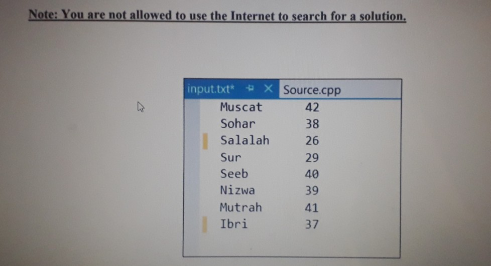 Solved HW3 Write a C++ program that reads (up to 100) | Chegg.com