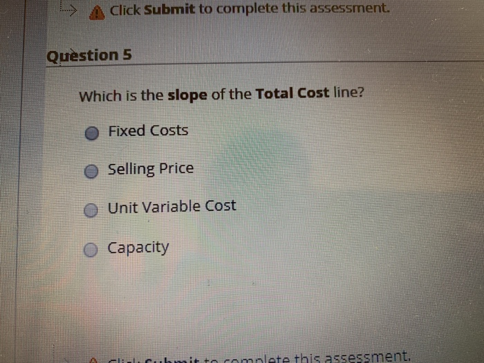 Solved > Click Submit to complete this assessment. Question | Chegg.com