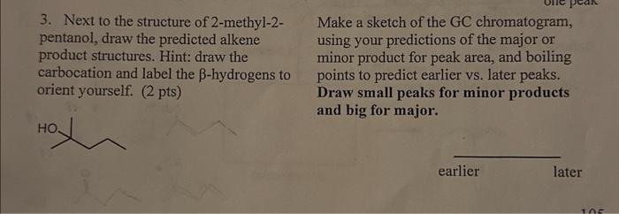 Solved Next to the structure of 2-methyl-2-pentanol, draw | Chegg.com