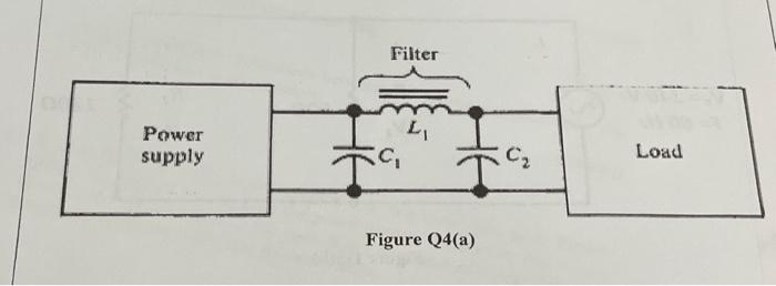 Solved Figure Q4 (a) clearly shows that a filter circuit is | Chegg.com