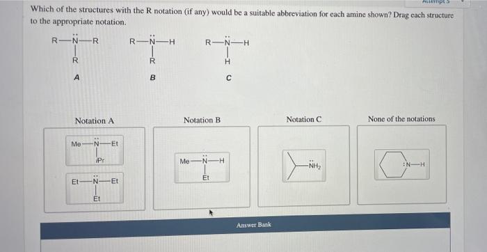Solved Autempts Which of the structures with the R notation | Chegg.com