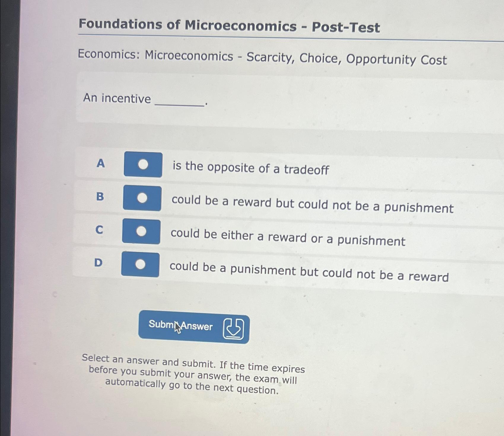 Solved Foundations of Microeconomics - ﻿Post-TestEconomics: | Chegg.com