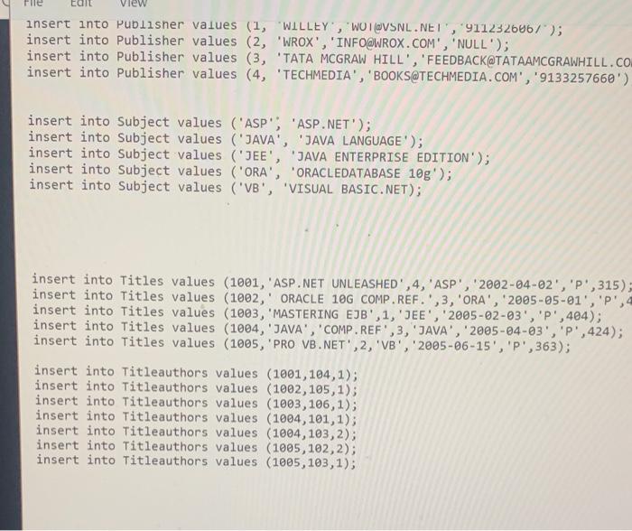 i need help implementing selecting data and | Chegg.com