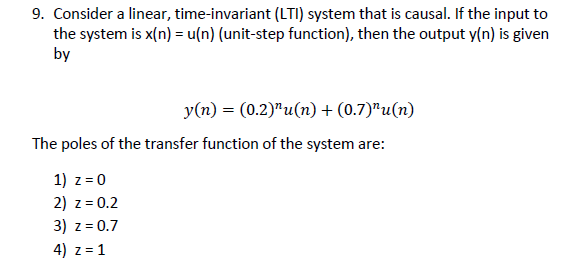 Solved Consider a linear, time-invariant (LTI) ﻿system that | Chegg.com