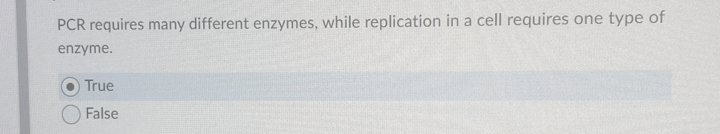 Solved PCR requires many different enzymes, while | Chegg.com
