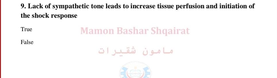 Solved Lack of sympathetic tone leads to increase tissue | Chegg.com
