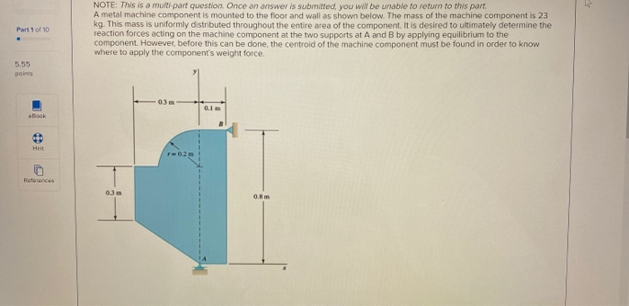 Solved Part 1 of 1 NOTE: This is a multi-part question. Once | Chegg.com