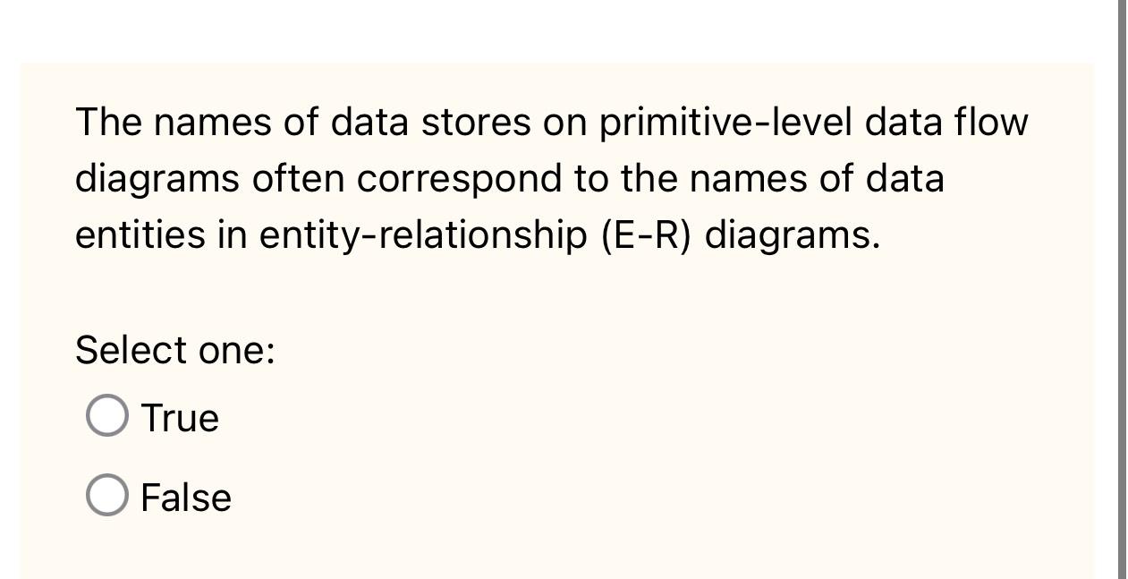 Solved The names of data stores on primitive-level data flow | Chegg.com